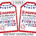 4th of July Pop by Tag Printable / Fourth of July Poppin by Tag ...