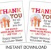 Volunteer Week Tag Printable / Volunteer Thank You Tag / Volunteer Week ...