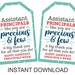 Assistant Principal Gift Tag Printable / Assistant Principal - Etsy