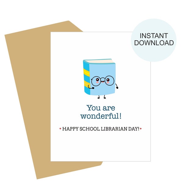Librarian Card - Etsy