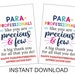 Paraprofessional Day Gift Tag Printable / Paraprofessionals - Etsy