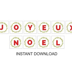 Joyeux Noel Banner Printable / Joyeux Noel Garland / Joyeux - Etsy ...