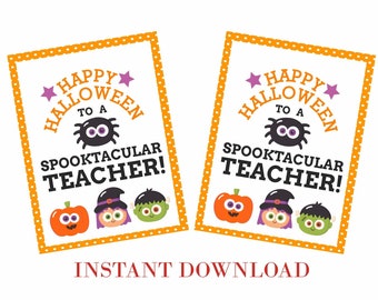 Tags Paper Stickers, Labels & Tags Halloween teacher gift tags ...