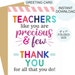 Teacher Appreciation Card Printable / Teacher Thank You Card / Teacher ...