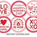 Valentine Staff Gift Tags Printable / Valentine Staff Appreciation Tag ...