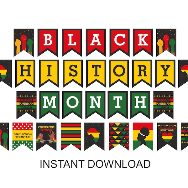 Black History Banners - Etsy