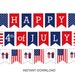4th of July Thank You Tag Printable / Red White and Blue Tag 4th of ...