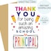 School Principal Card Printable / School Principal Appreciation Card ...