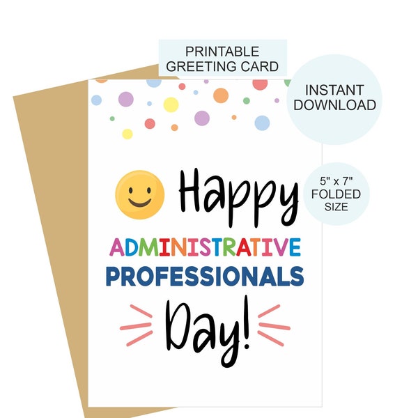 Administrative Professional Day Card - Etsy