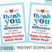 MA Week Tag Printable / Medical Assistant Week Gift Tags / Happy Ma ...
