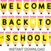Welcome Back to School Banner / Welcome Back to School Pencil Banner ...
