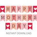 Mother's Day Banner Printable / Gift for Mom / Printable Happy Mother's ...