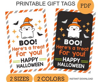 Halloween Treat Tags-printable - Etsy