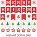 Merry Christmas Banner Printable / Christmas Banner Printable ...