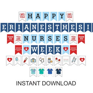 Happy Perianesthesia Nurses Week Banner Printable / Perianesthesia ...