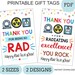 Rad Tech Week Gift Tag Printable / Radiology Tech Week Gifts / Rad Tech ...