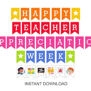 Teacher Appreciation Banner Printable / Printable Teacher Appreciation ...