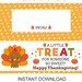 Thanksgiving Treat Bag Topper Printable / Thanksgiving Bag Topper ...