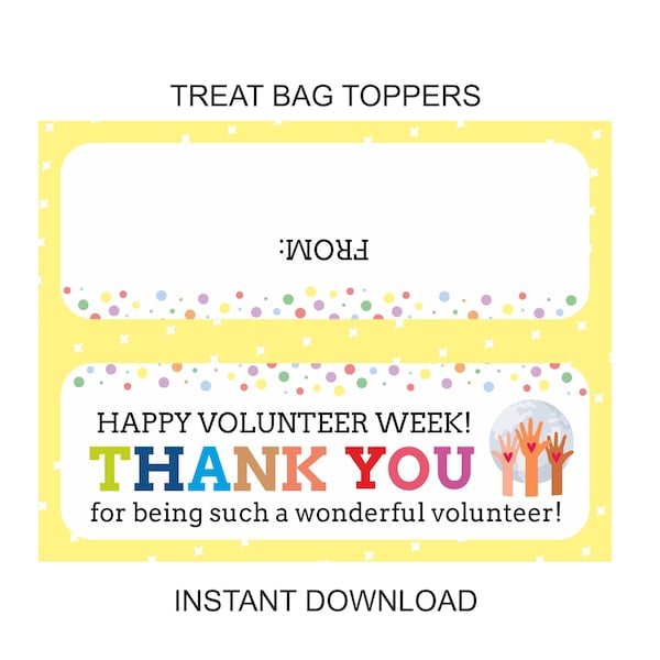 Volunteer Thank You - Etsy