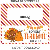 Printable Blessing Mix Bag Toppers, Happy Thanksgiving Tags, Blessing ...