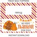 Printable Blessing Mix Bag Toppers, Happy Thanksgiving Tags, Blessing ...