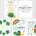 St Patricks Day Card Set Printable / St Patrick's Day Cards Set ...