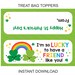 St Patricks Day Bag Toppers Printable / St Patricks Day Treat Bag ...