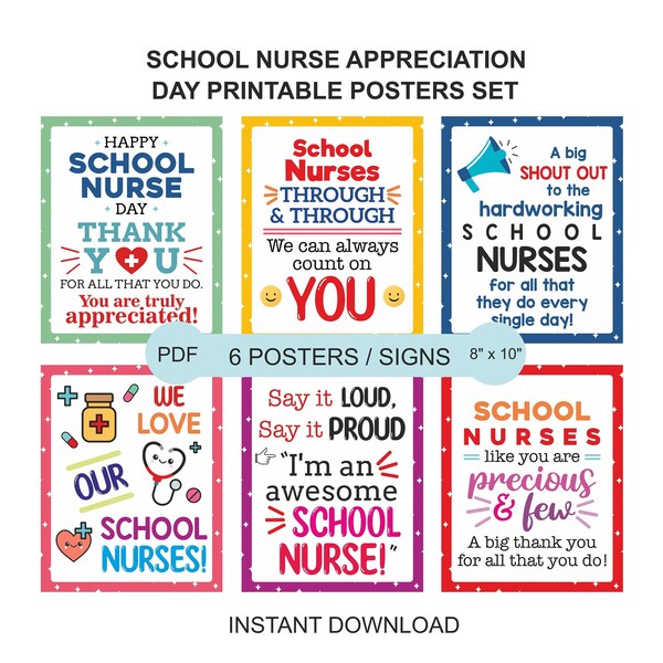 School Nurse Posters - Etsy