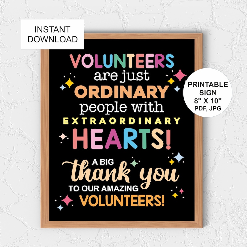 Volunteers Poster - Etsy UK