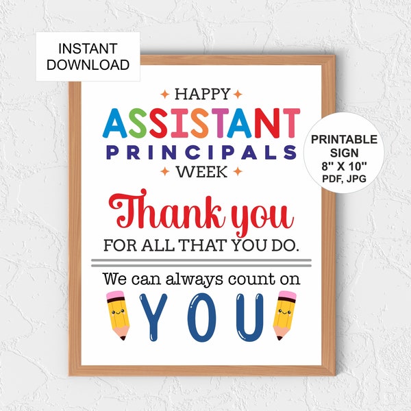Principal Appreciation Posters - Etsy