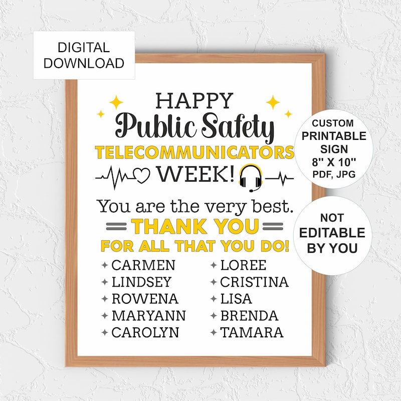 Dispatcher Thank You Card - Etsy