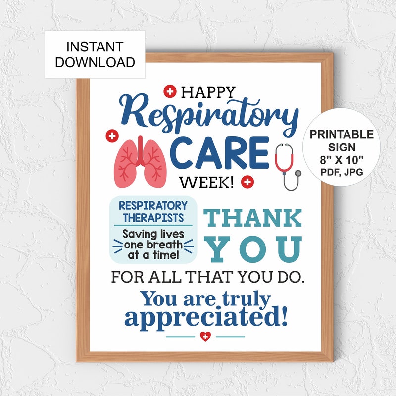 Respiratory Week Posters - Etsy