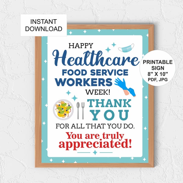 Food Service Worker Week Banner - Etsy