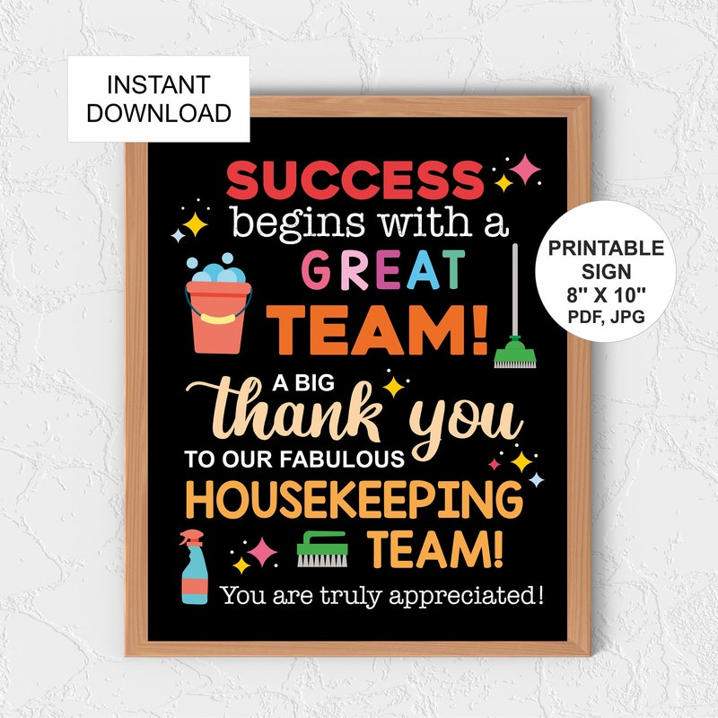 Housekeeping Week Posters - Etsy