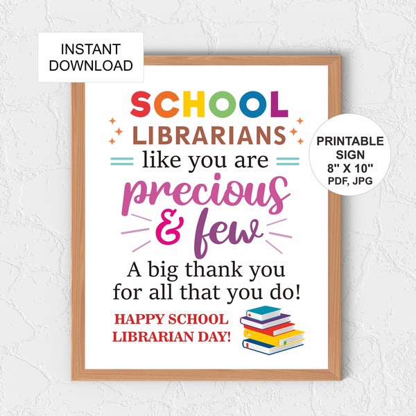 Librarian Poster - Etsy