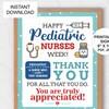 Neonatal Nurse Week Sign Printable / Neonatal Nurses Week Sign / NICU ...