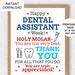 Dental Assistants Week Sign Printable / Dental Assistant Week Poster ...