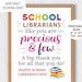 School Librarian Day Poster Printable / School Librarian Gift / School ...