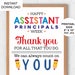 Assistant Principal Week Sign Printable / Assistant Principal Gift ...
