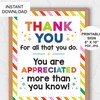 Custodian Appreciation Sign Printable / School Custodian Appreciation ...