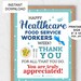 Healthcare Food Service Workers Week Sign Printable / Food Service ...
