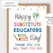 Substitute Teacher Day Sign Printable / Substitute Educators Day Sign ...