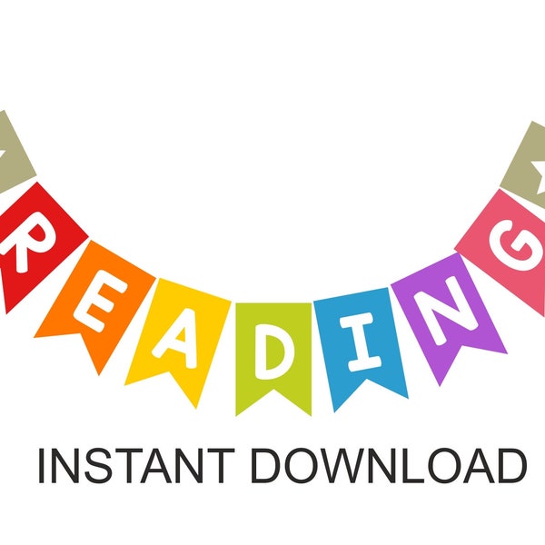 Reading Banner - Etsy