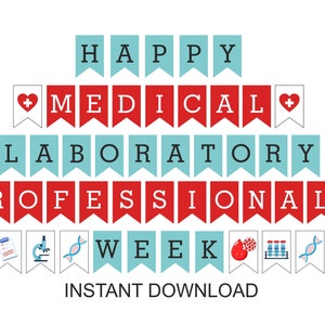 Happy Medical Laboratory Professionals Week Banner Printable / Happy ...