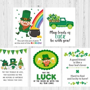 St Patricks Day Card Set Printable / St Patrick's Day Cards Set ...