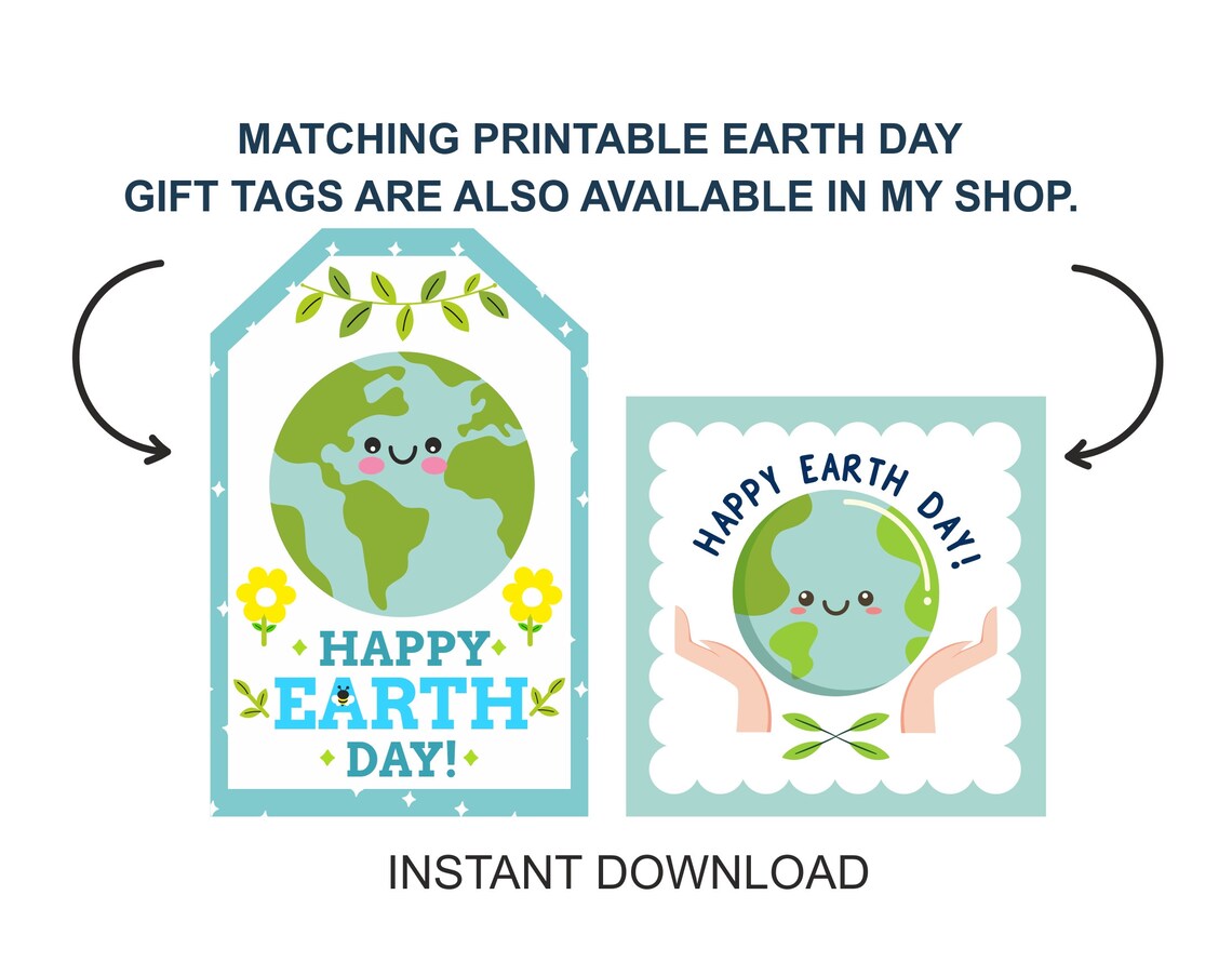 Earth Day Banner Printable / Happy Earth Day Sign / Earth Day | Etsy