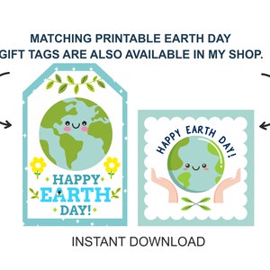 Earth Day Banner Printable / Happy Earth Day Sign / Earth Day Printable ...