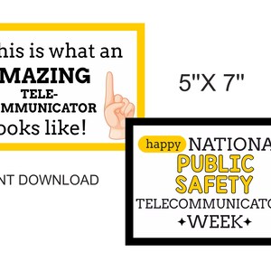 Telecommunicator Week Signs Printable / Telecommunicator Week Photo ...