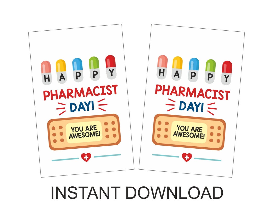 Happy Pharmacist Day Tag Printable / Pharmacist Day Appreciation Tags ...