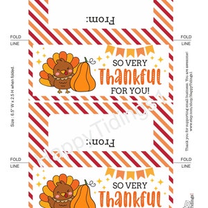 Thanksgiving Bag Topper Printable / Thanksgiving Treat Bag Topper ...